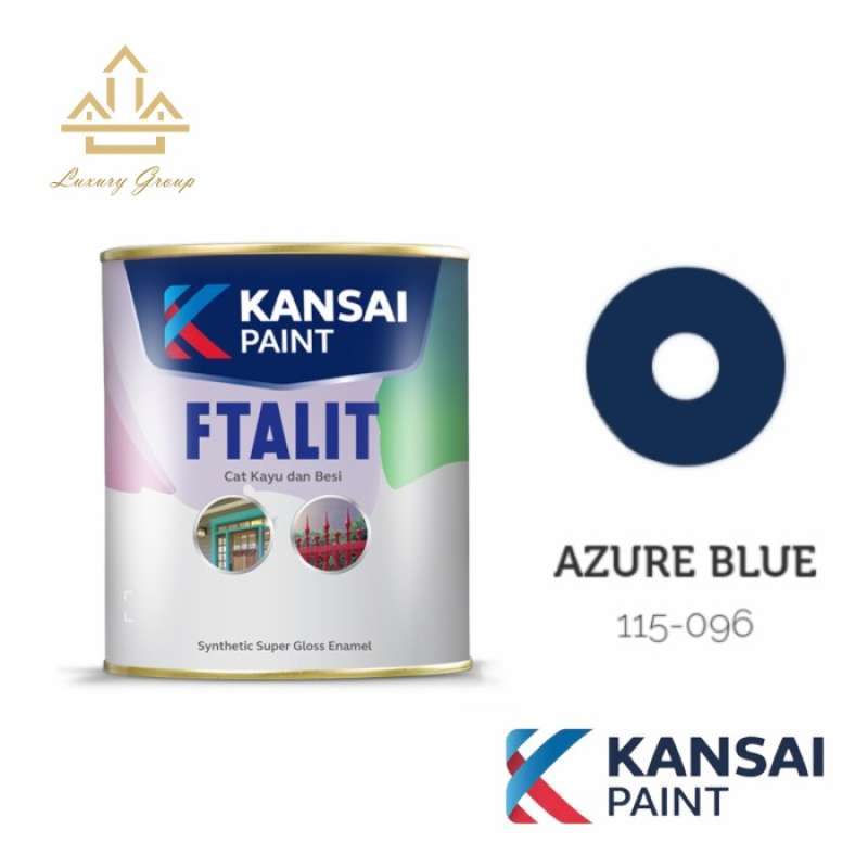 Promo Kansai Ftalit Gloss Azure Blue 115-096 Cat Kayu Dan Besi 20 Kg ...