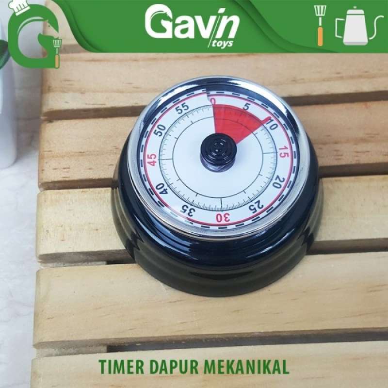 Promo Timer Dapur Magnet - Mechanical Timer Magnetic Hitam Diskon 35% ...