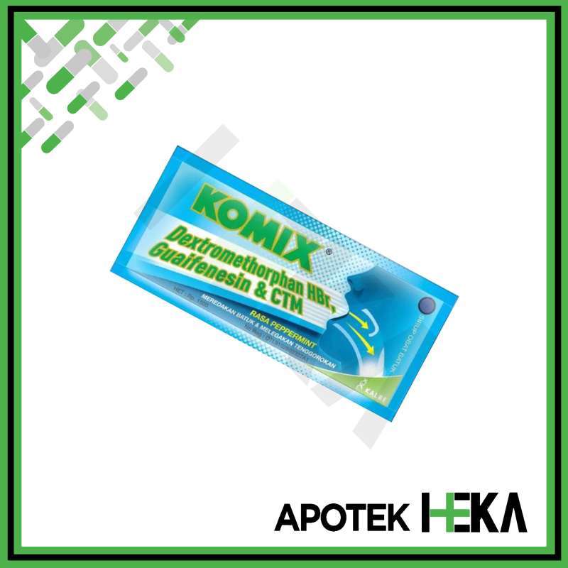 Jual Komix Rasa Peppermint Satuan 1 Sachet - Meredakan Batuk di Seller ...