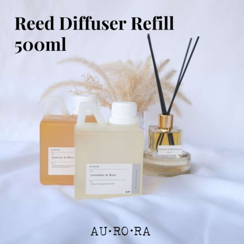 Promo New Aurora Scent Reed Diffuser Refill 500Ml Pewangi Ruangan Diskon 11% di Seller Blark Fly ...