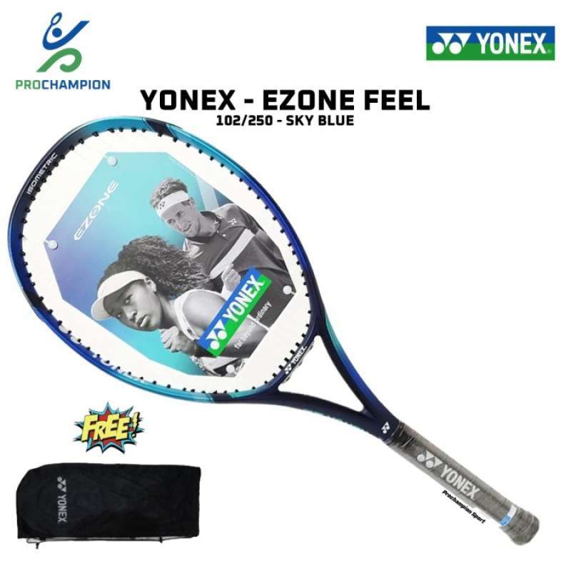 Jual Raket Tenis Tennis Yonex Ezone Feel 98 270gr Sky Blue di Seller ...
