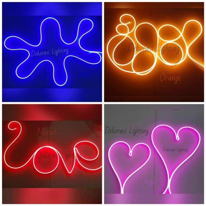 Promo PROMO - LAMPU STRIP LED NEON FLEX 5 METER DC 12 VOLT FLEXIBLE ...