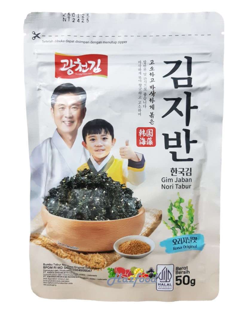 Jual Kwang Cheon Kim Gim Jaban Nori Tabur | Rumput Laut Panggang 50g di ...