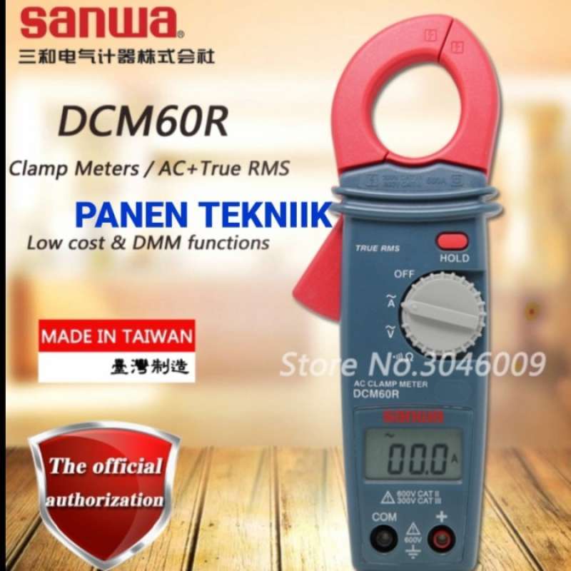 Promo TANG AMPERE SANWA DIGITAL DCM60R DIGITAL CLAMP METER DCM 60R ...