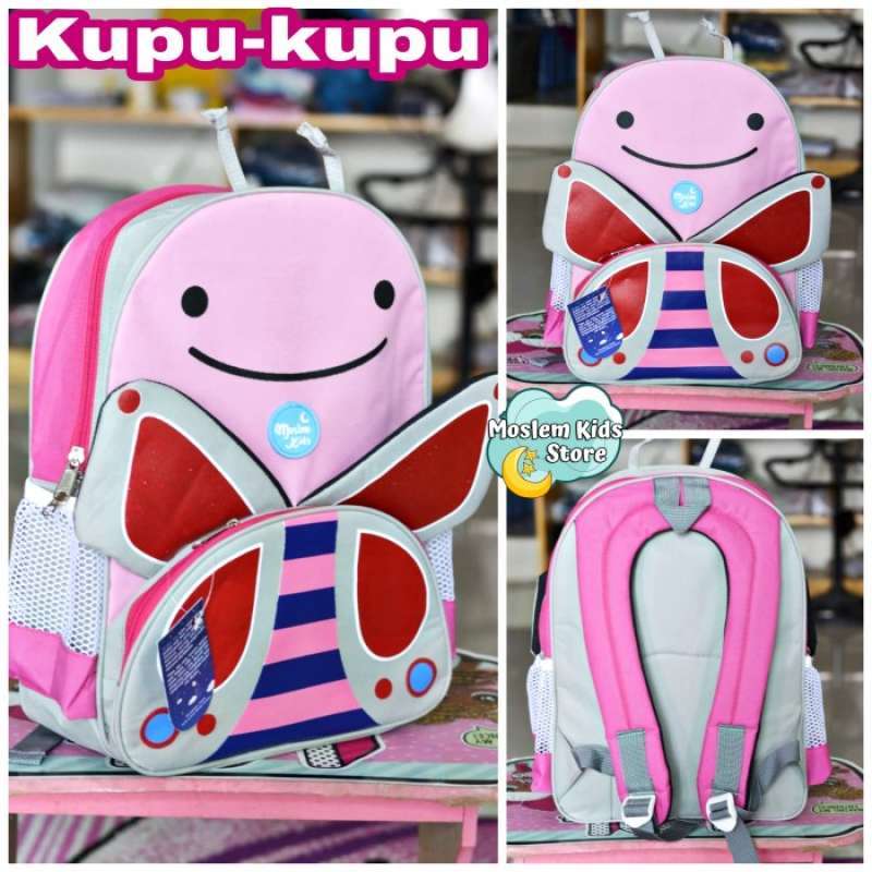 Jual Tas Karakter Anak Moslem Kids (Tas Anak PAUD-TK) Unik Lucu - Kupu ...