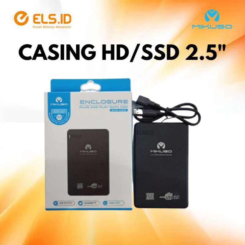 Jual Enclosure 2.5 Sata Mikuso ECS-022 USB 3.0 Case HD/SSD External di ...