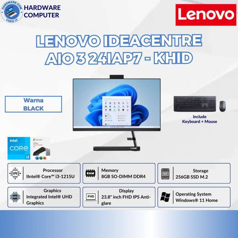 Promo Lenovo Ideacentre Aio 3 24iap7 Khid I3-1215u 8gb 512gb 23.5 Fhd ...