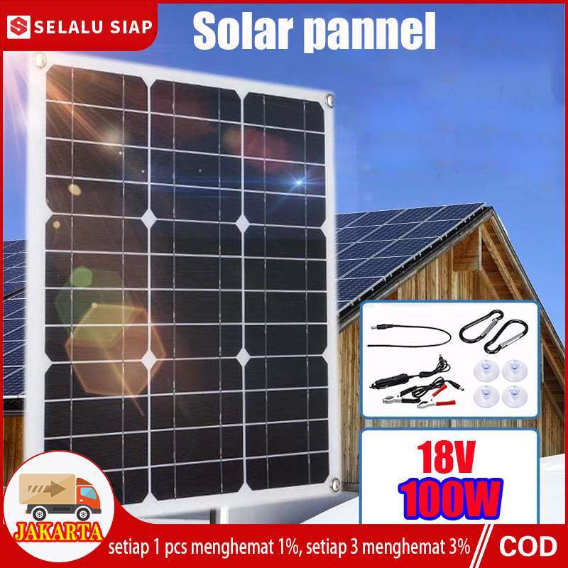 Promo , Solar Panel / Solar Cell / Panel Surya 60wp Monocrystalline ...