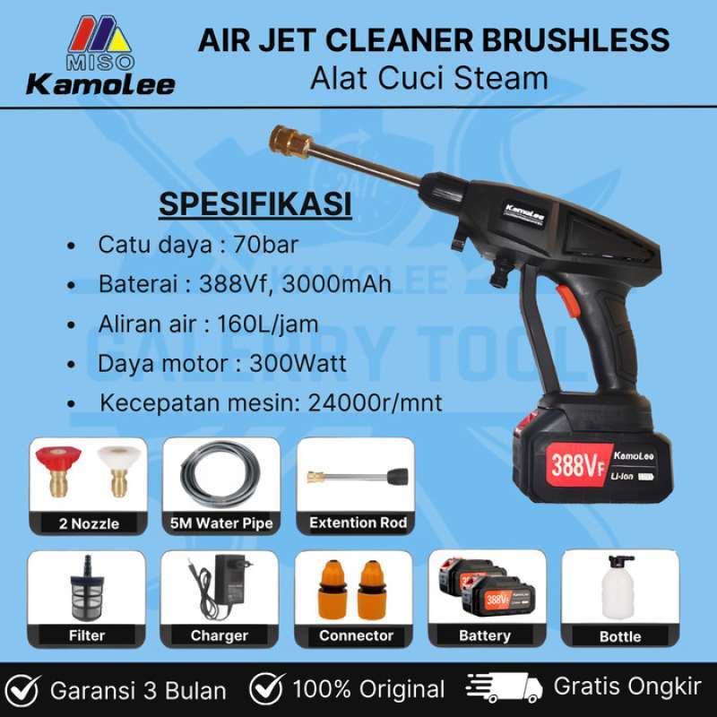 Promo New Kamolee-air Jet Cleaner-cordless Portable Multifungsi/cuci ...