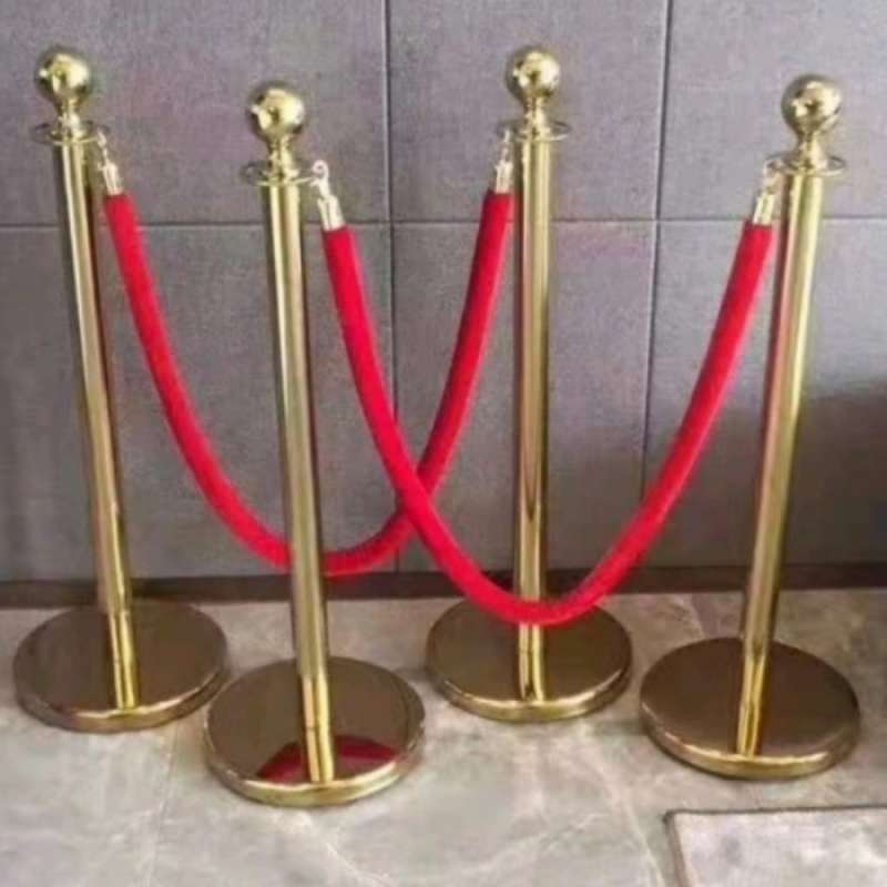 Promo Baru Tali Bludru Tiang Antrian Bulat / Tali Tiang Antrian Diskon ...