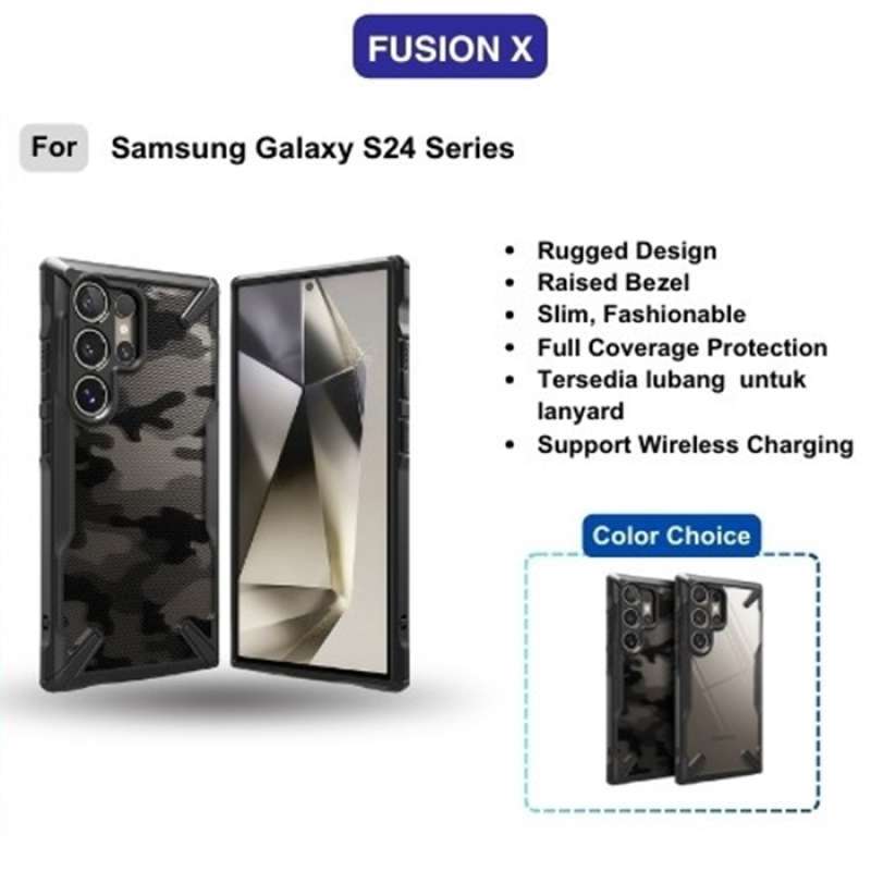 Promo Case Samsung Galaxy S24 Ultra Plus Ringke Fusion X Cover Casing