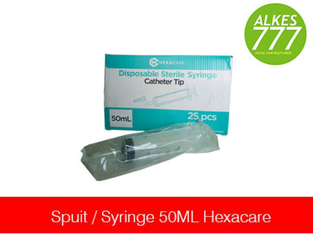 Jual Spuit 50cc / Syringe 50ML Hexacare Cath Tip di Seller Alkes 777 ...