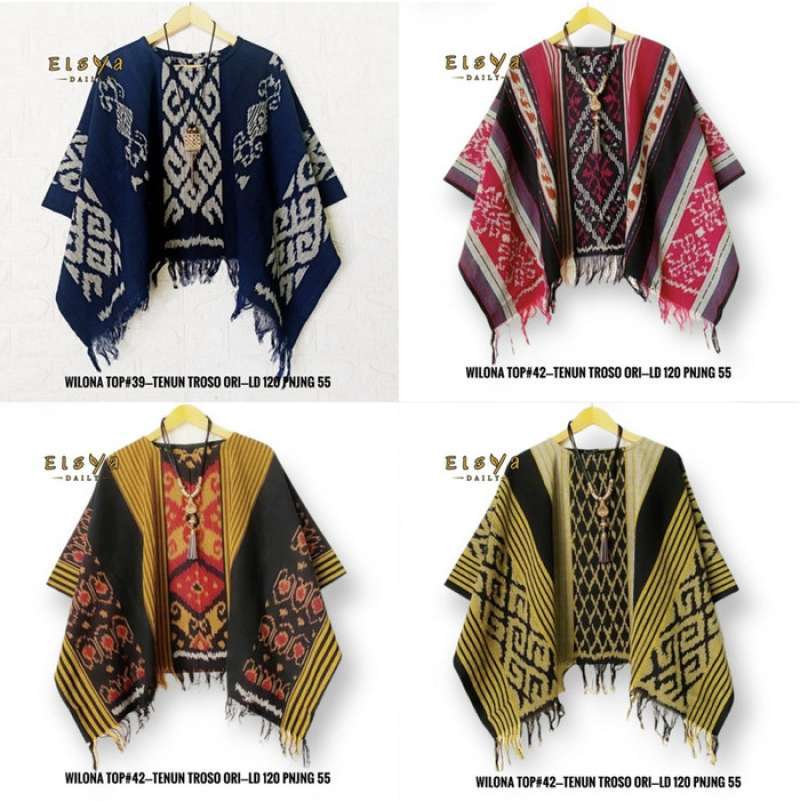 Promo PREMIUM Top Batwing WILONA Batik Tenun Troso Asli Atasan ...