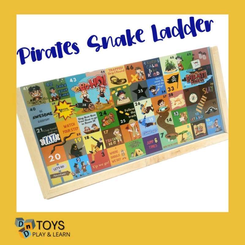 Jual Mainan Anak Keluarga Board Game Ular Tangga Pirate Snake Ladder di ...