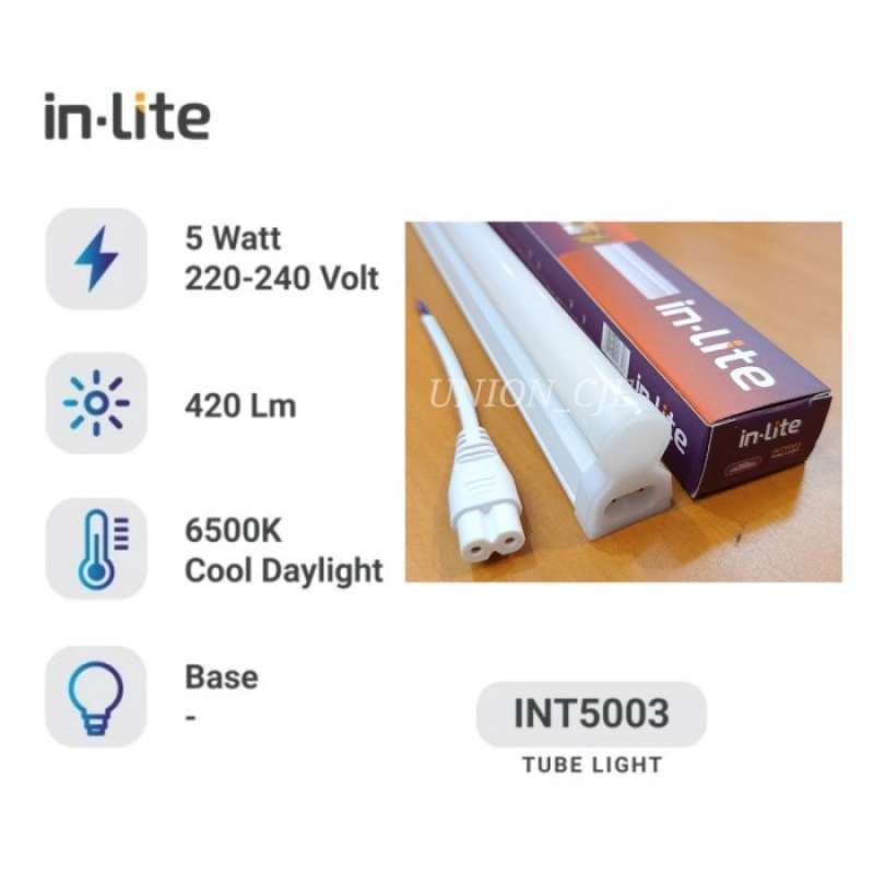 Promo LAMPU TL LED T5 BATTEN 1 SET KOMPLIT IN-LITE INT5003 ...