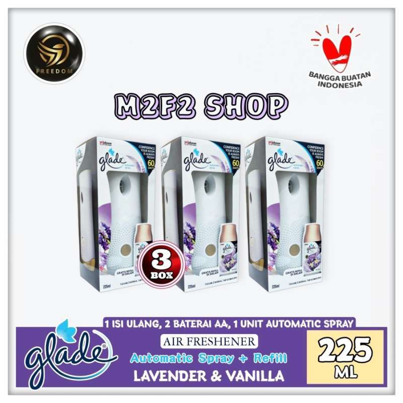 Promo Glade Automatic Device Spray + Refill Lavender & Vanilla ...