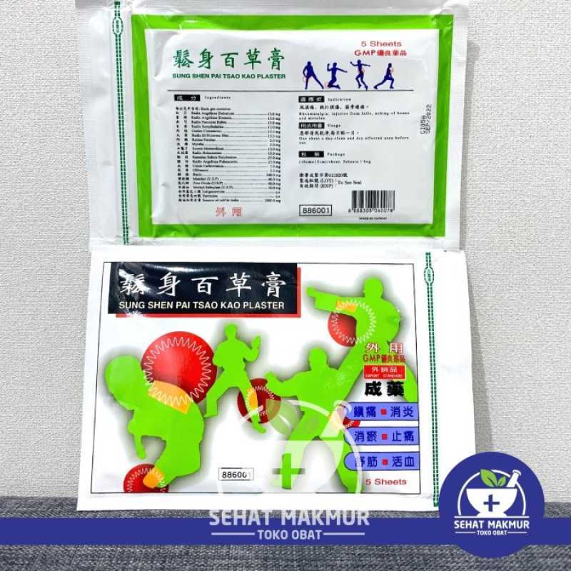 Promo Koyo Sung Shen Pai Tsao Kao Plaster isi 5 lembar - Made in TAIWAN ...