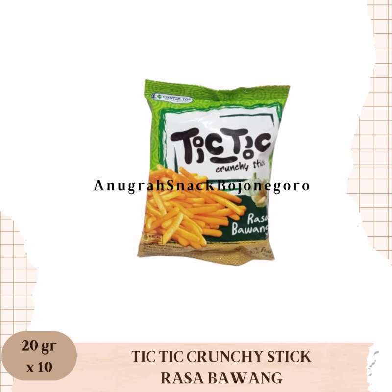 Jual Tic Tic Crunchy Stick Makanan Ringan Rasa Bawang 20gr x 10 di ...