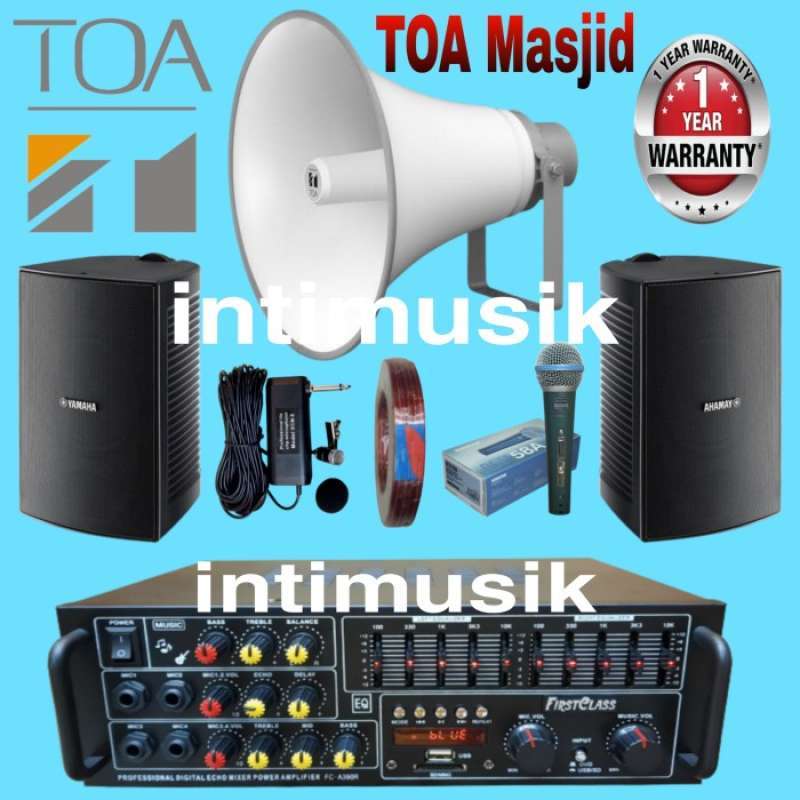 Promo PAKET SOUND SYSTEM TOA MASJID ATAU MUSHOLA ( 1 TOA + 2 SPEAKER ) - XIONSTORE Diskon 50% di ...