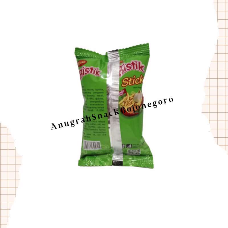 Jual TMJ Snack Bistik Stick Rasa Bawang Putih Renceng 8gr x 10 di ...