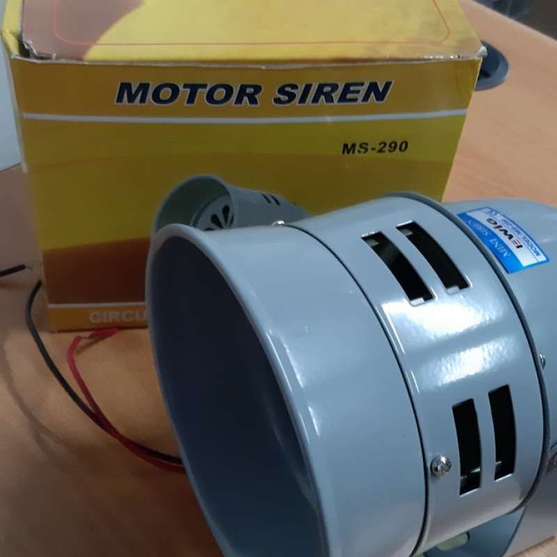 Promo MINI SIREN EWIG MOTOR SIREN SIRINE SIRENE 220V MS290 BODY METAL ...