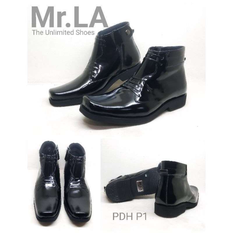 Promo CREWGER PDH.P1 Lak Sepatu kulit asli original Mr.LA model Hak ...