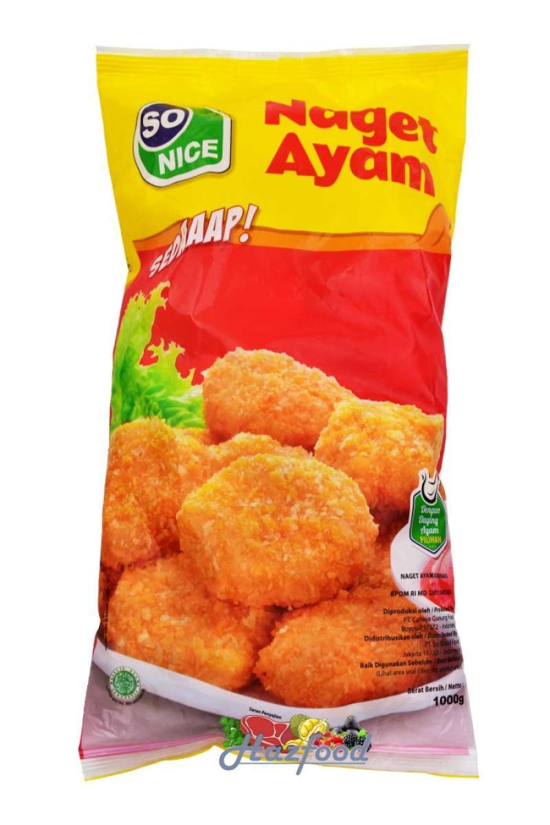 Jual So Nice Chicken Nugget Sedap | Naget Ayam Stick 1 Kg di Seller ...