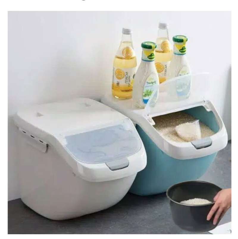 Promo Dispenser Beras Container Beras Box Beras Dispenser Beras 5 Kg ...