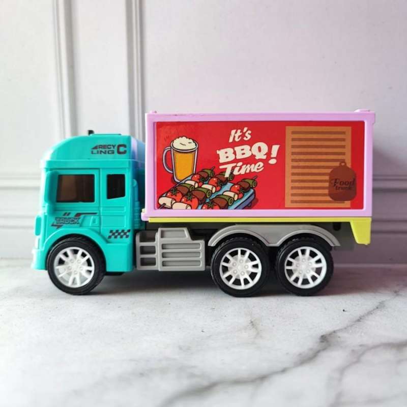 Jual Mainan Mobil Booth Toko Es Krim Model Pintu Bisa Dibuka Dan Jalan ...