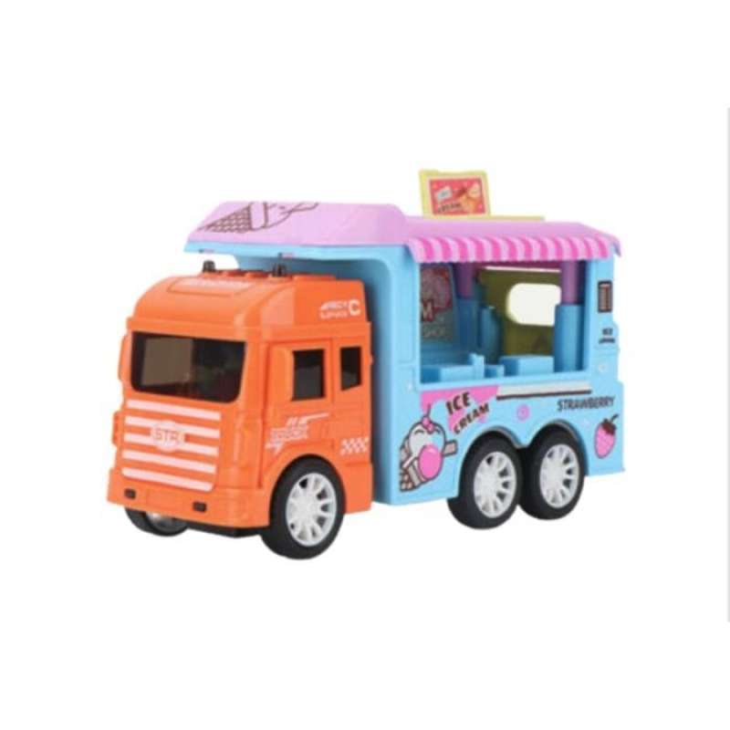 Jual Mainan Mobil Booth Toko Es Krim Model Pintu Bisa Dibuka Dan Jalan ...