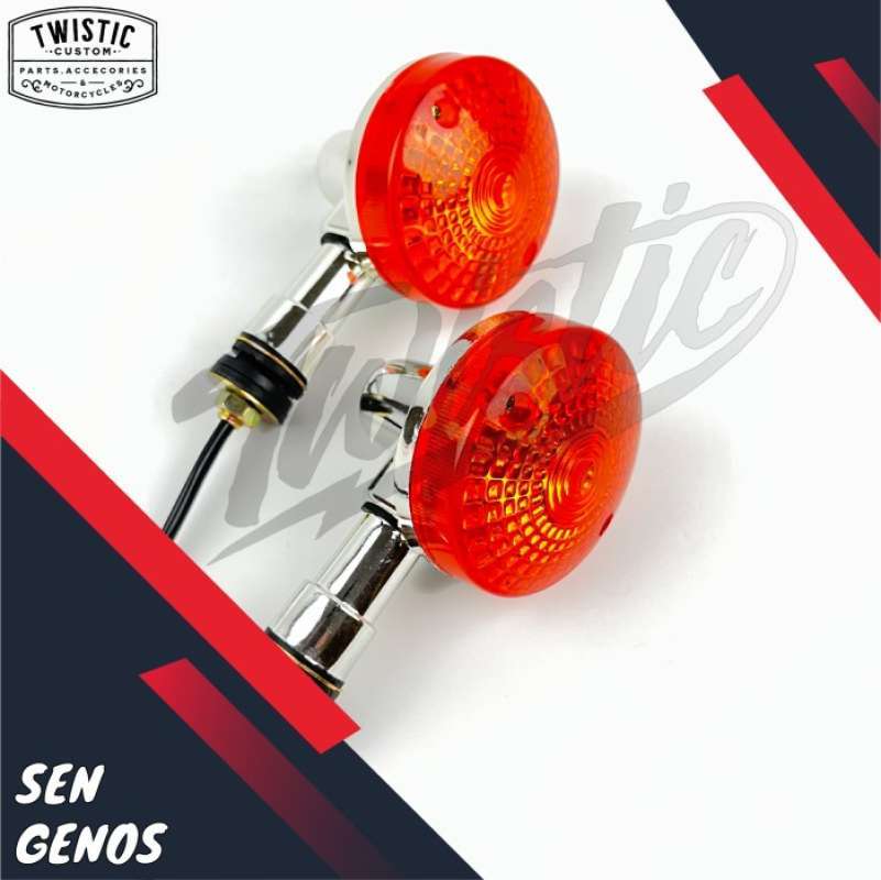 Promo Lampu Sen Sein Klasik Genos Motor CB W175 Custom Universal ...