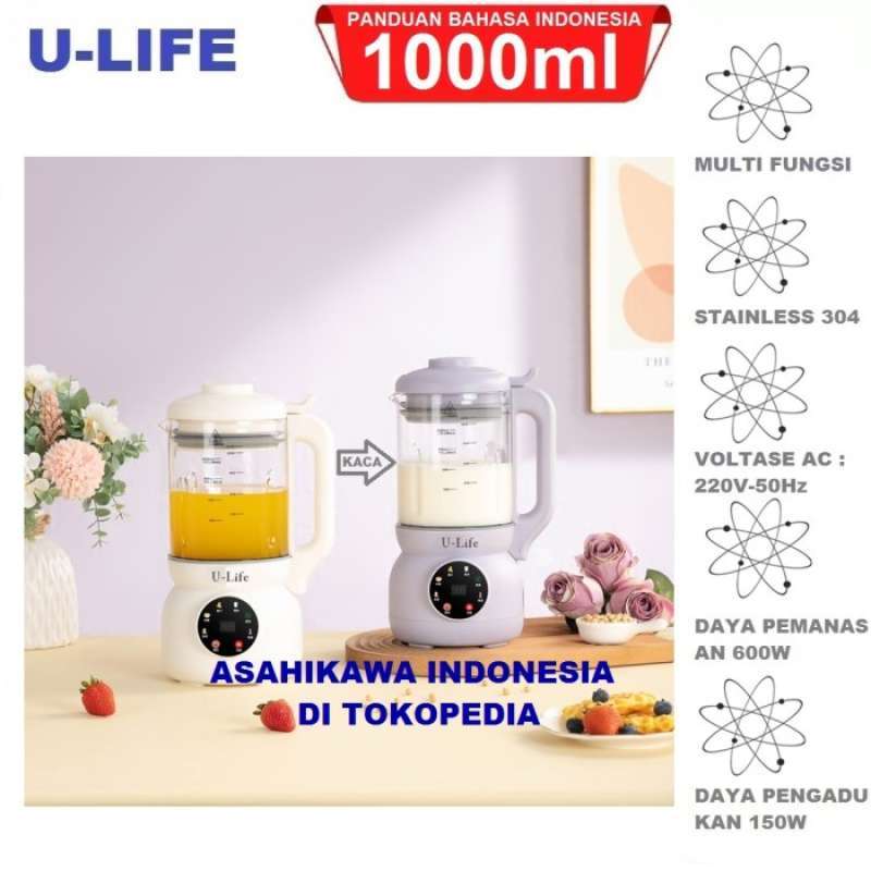 Promo SALE U-LIFE MESIN PEMBUAT SUSU KACANG KEDELAI SERBAGUNA SOY MILK MAKER ORI - KUNING 800ml ...