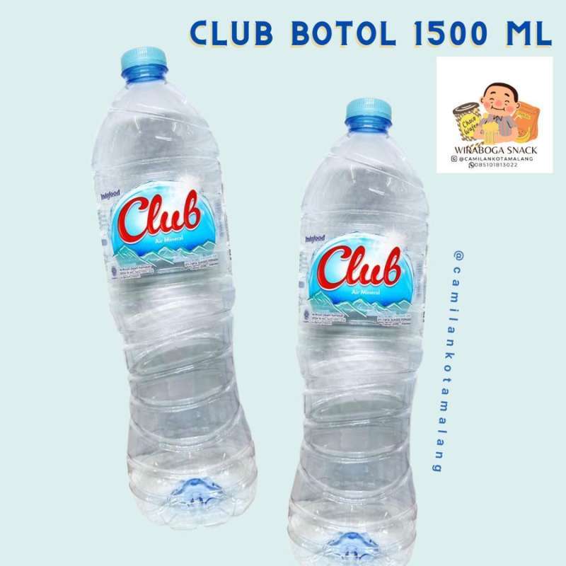 Jual CLUB AIR MINERAL BOTOL 1,5 LITER DUS ISI 12 (KHUSUS GOSEND DAN ...
