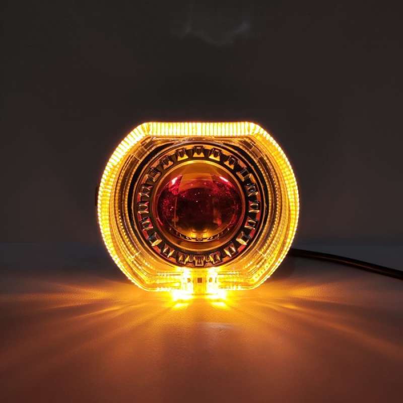 Promo Lampu LED Projie Biled Laser Cut Off Dengan Shroud DE Merah 30 ...