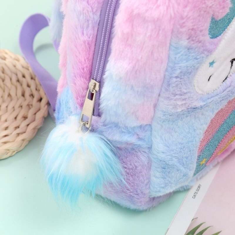 Jual Tas Ransel Bulu Import Motif Unicorn Princess Untuk anak Paud TK ...