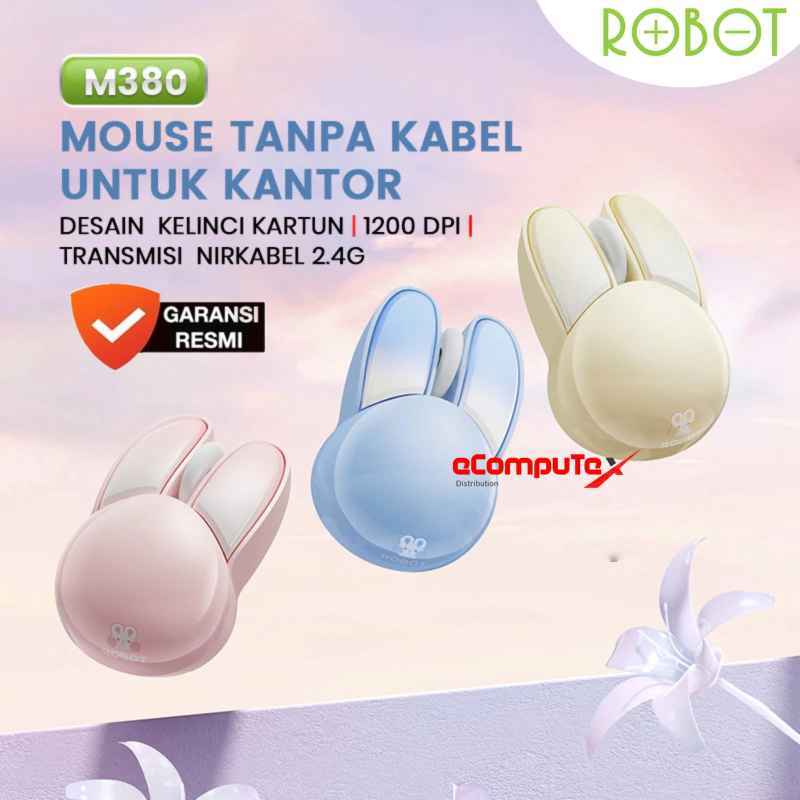 Jual ROBOT MOUSE M380 WIRELESS / MOUSE DESIGN RABBIT KELINCI M-380 ...