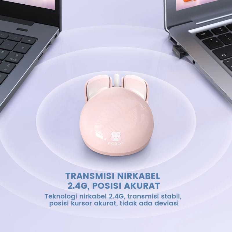 Jual ROBOT MOUSE M380 WIRELESS / MOUSE DESIGN RABBIT KELINCI M-380 ...