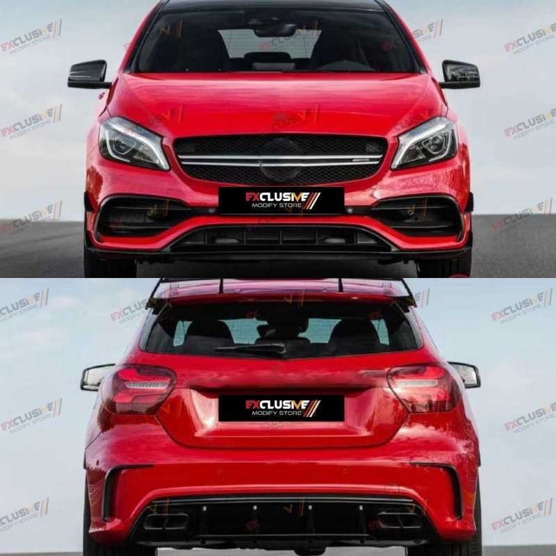Jual MERCY MERCEDES A-CLASS W176 A45 A455 AMG BODYKIT FACELIFT SET (12 ...