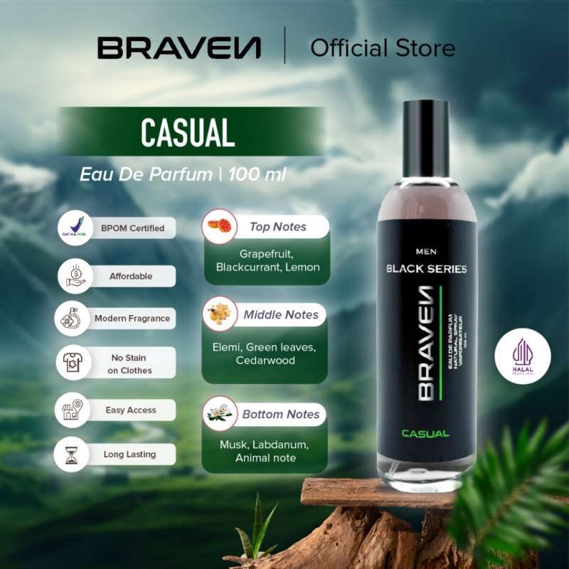 Jual BRAVEN Men Black Series Eau De Parfum 100ml - Braven CASUAL di ...