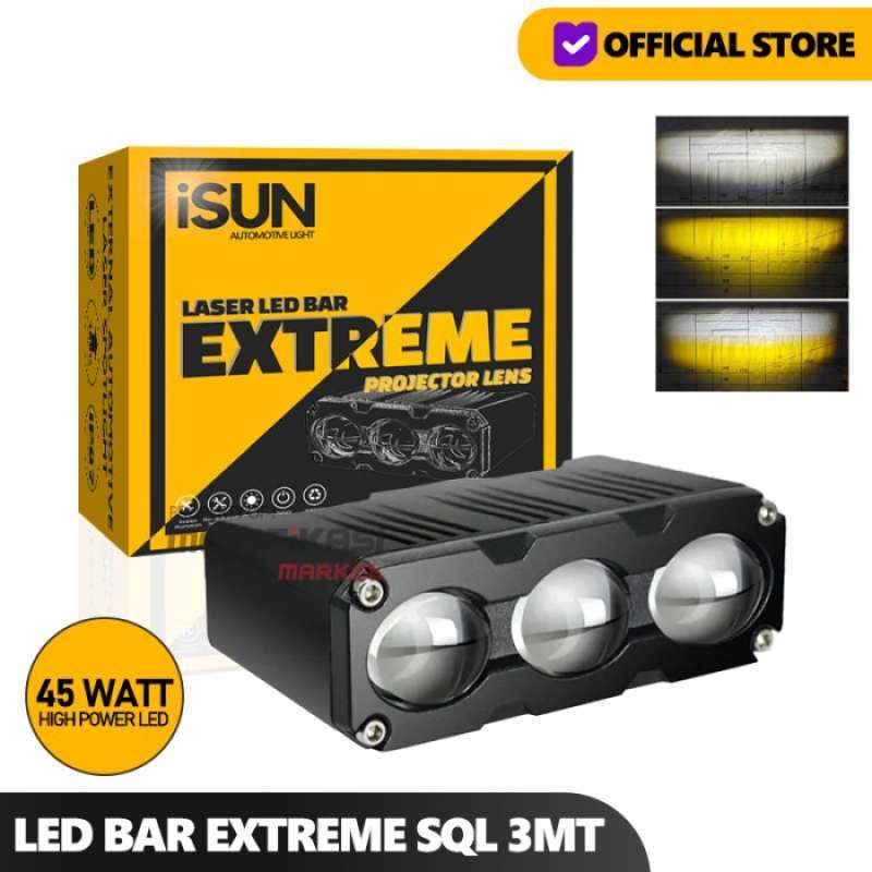 Promo Lampu Tembak Laser Foglamp EXTREME SQL 3 Mata 45 Watt Demon RGB 9 ...