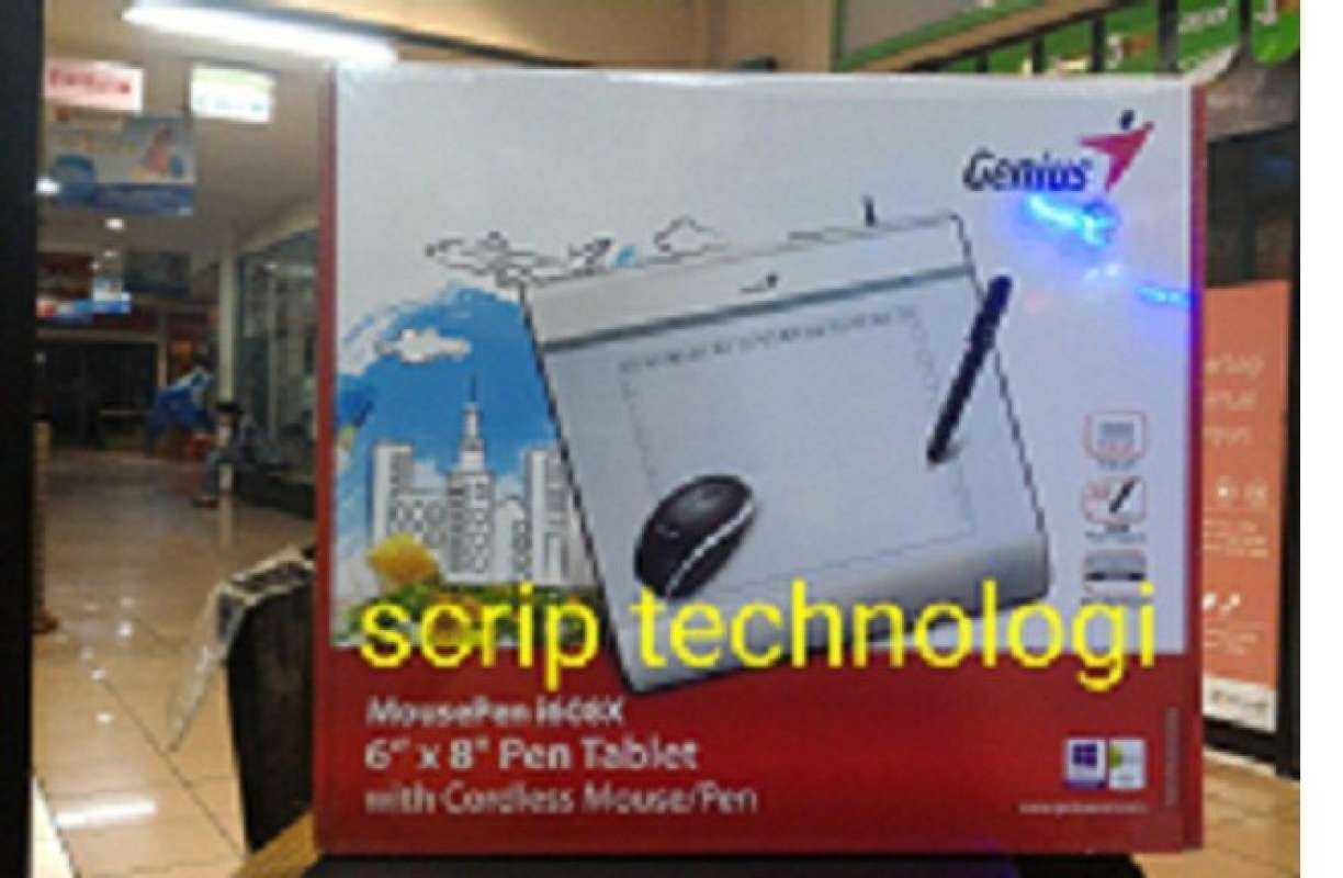 Promo Genius Mouse Pen i608x Pen Tablet Alat Desain Grafis Alternatif ...