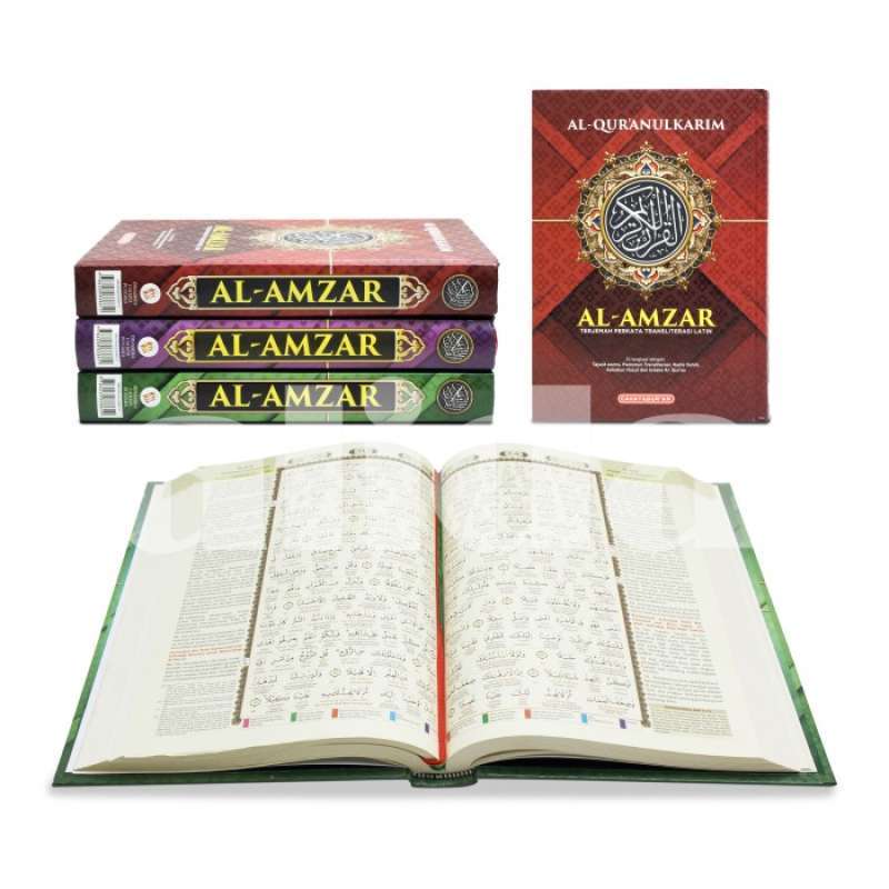 Jual Alquran Tajwid Al-Amzar Terjemah Perkata Latin Uk A4 Al-Quran Alamzar - Merah di Seller ...