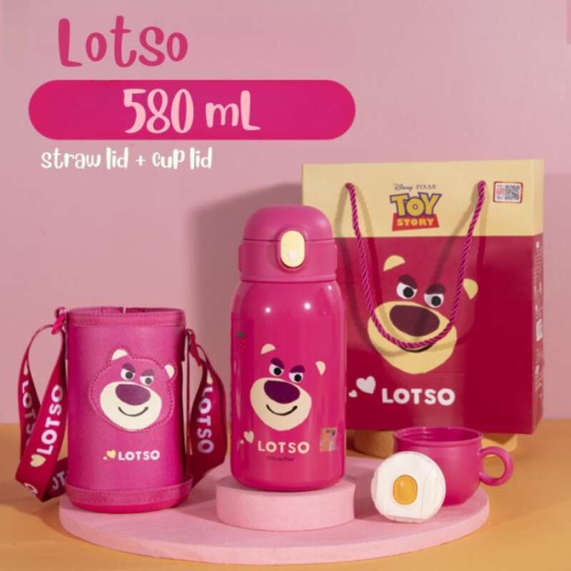 Promo JIRO FLASK TERMOS AIR PANAS DISNEY SANRIO LOTSO SPIDERMAN - Lotso 580 ML Diskon 50% di ...