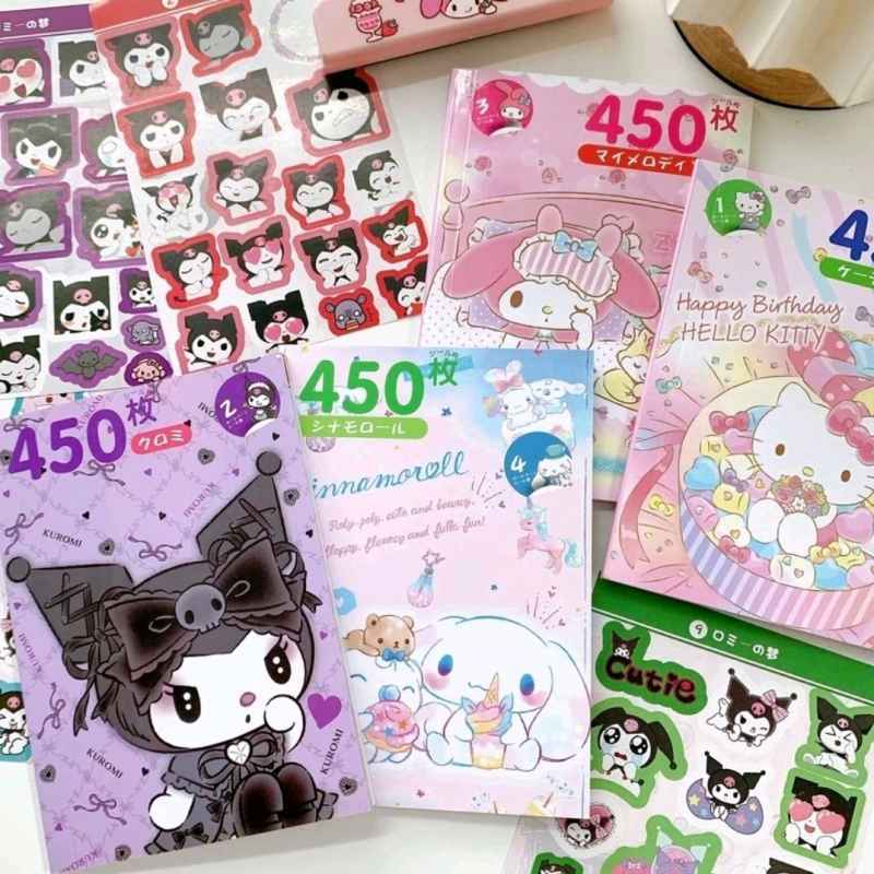 Jual STICKER SANRIO 450 PCS STIKER KUROMI KURUMI MY MELODY HELLO KITTY ...
