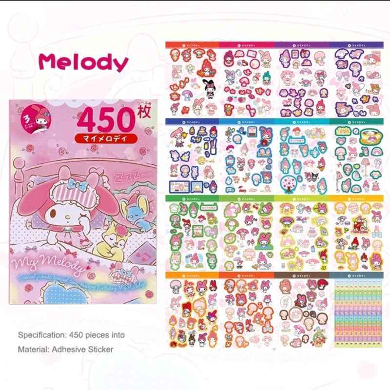 Jual STICKER SANRIO 450 PCS STIKER KUROMI KURUMI MY MELODY HELLO KITTY CINNAMOROLL CINNAMONROLL ...