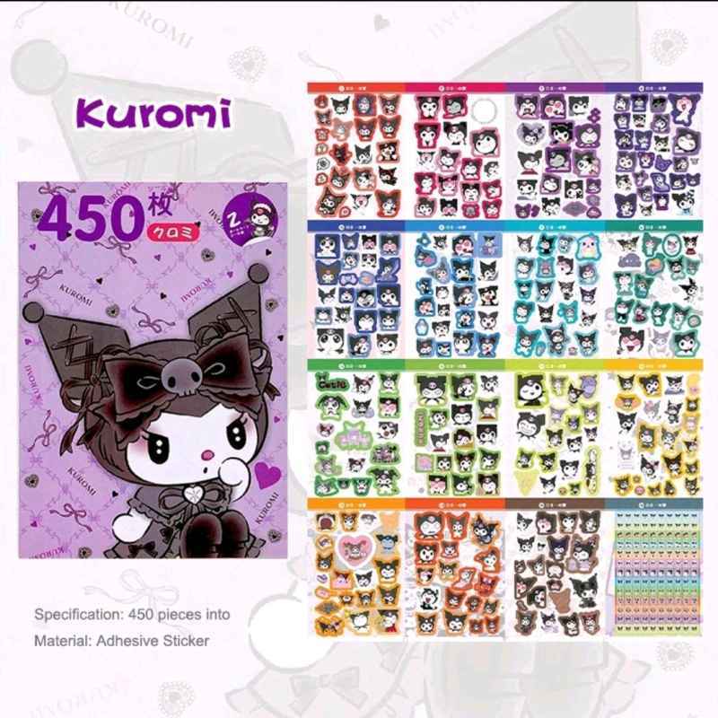 Jual Sticker Sanrio 450 Pcs Stiker Kuromi Kurumi My Melody Hello Kitty
