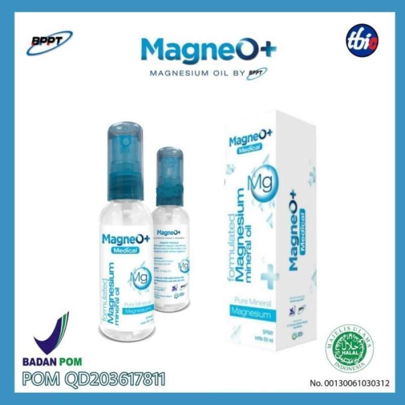 Promo Magneo+ 100 Ml, Pure Magnesium Oil Spray, Produk Teknologi Bppt ...