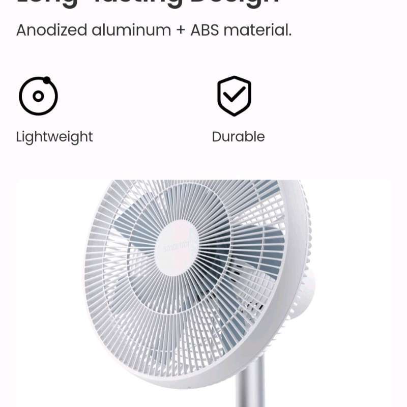 Jual XIAOMI Smartmi Cordless Standing Fan 3 Kipas Angin Berdiri Remote ...