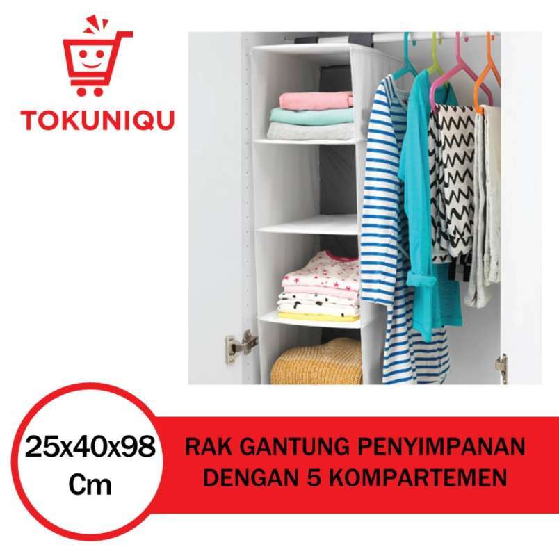 Jual Sisipan Sekat Lemari Gantung Rak Gantung Kain Rak Organizer ...