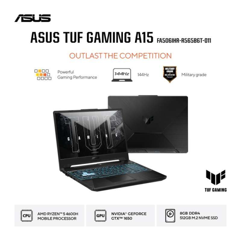 Jual Asus Tuf Gaming A15 Fa506ihr-r565b6t-o11 - Graphite Black Di ...